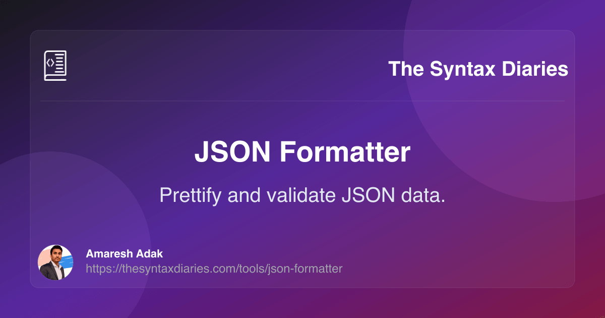 Free Online Json Formatter And Validator Beautify Minify And Validate Json Instantly